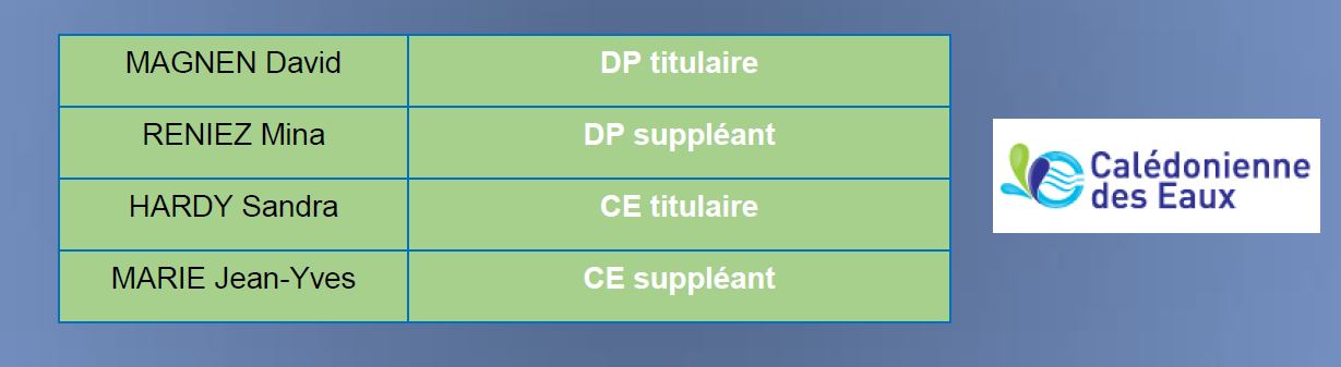 Calédonienne Des Eaux Ut Cfe Cgc Nouvelle Calédonie